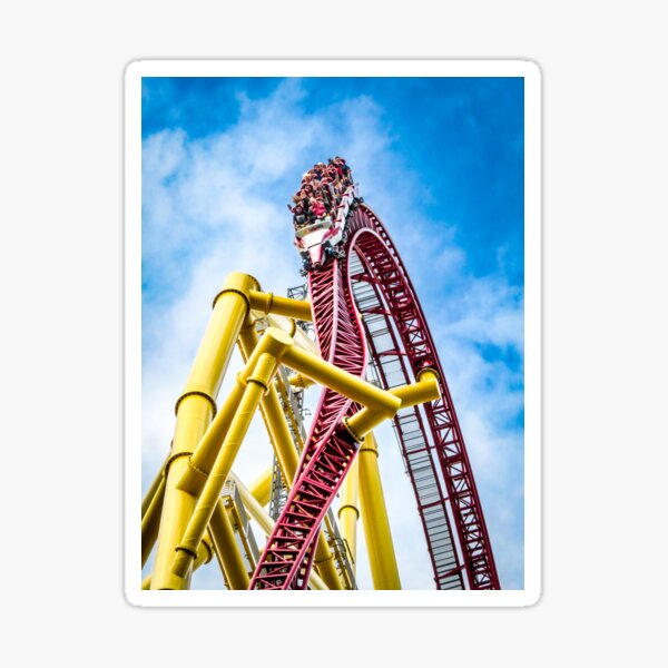 "Top Thrill Dragster Roller Coaster, Cedar Point" Sticker for Sale by ...