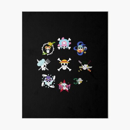 "ONE PIECE PIRATE LOGO" Art Board Print for Sale by nezharegragi ...