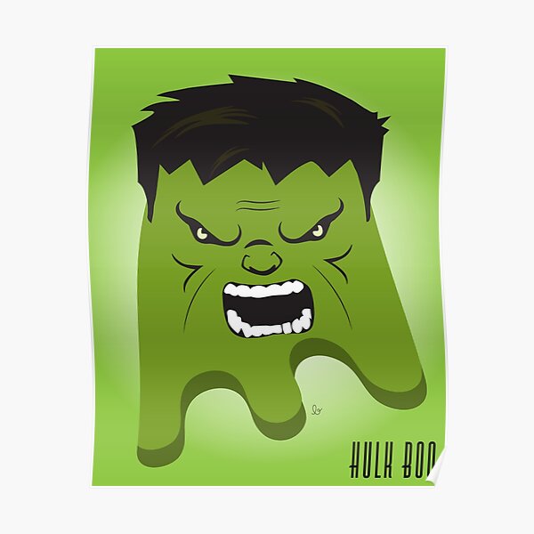 "Angry Boo" Poster for Sale by rbisrakhia | Redbubble