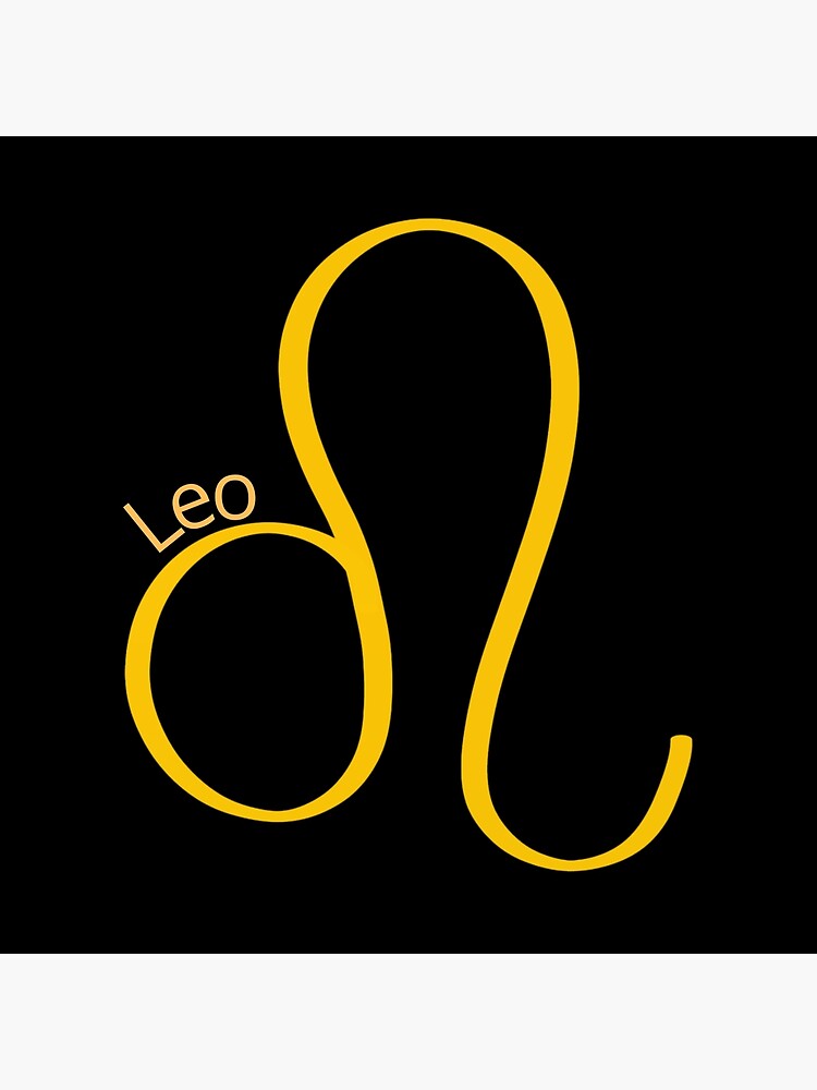 "Yellow Leo Zodiac Symbol" Poster for Sale by Hellofriendco | Redbubble