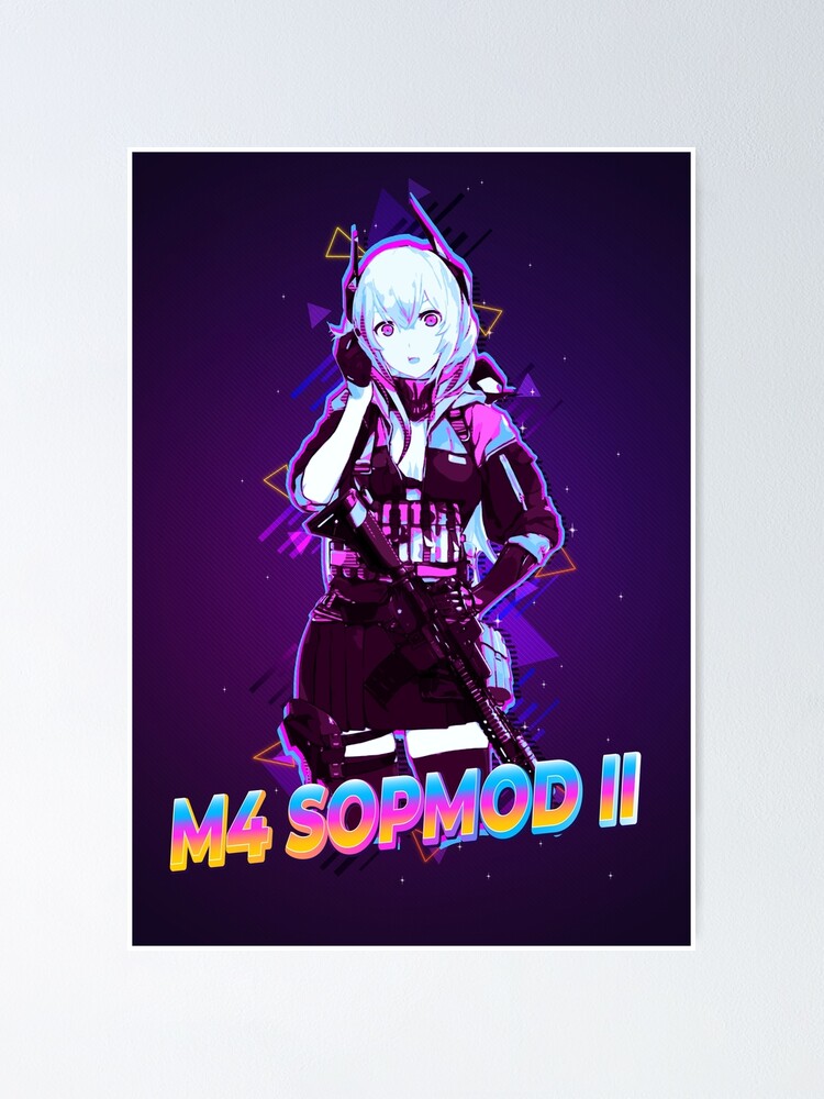 " M4 SOPMOD II | Girls Frontline" Poster for Sale by HypeAnimetd ...
