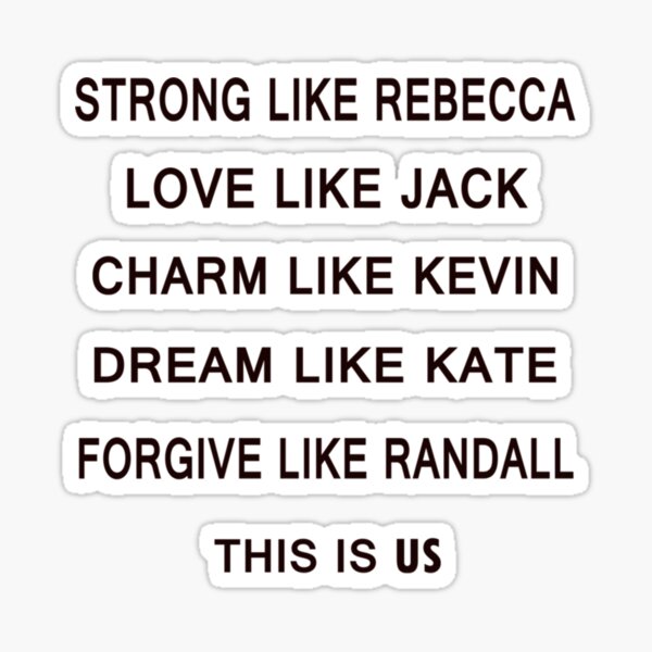 "This is us" Sticker for Sale by HiDearPrintt | Redbubble