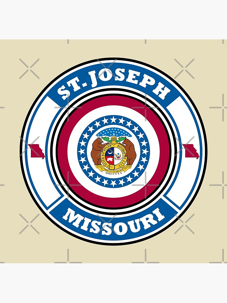 "St. Joseph Missouri emblem flag" Poster for Sale by SoulSafe | Redbubble