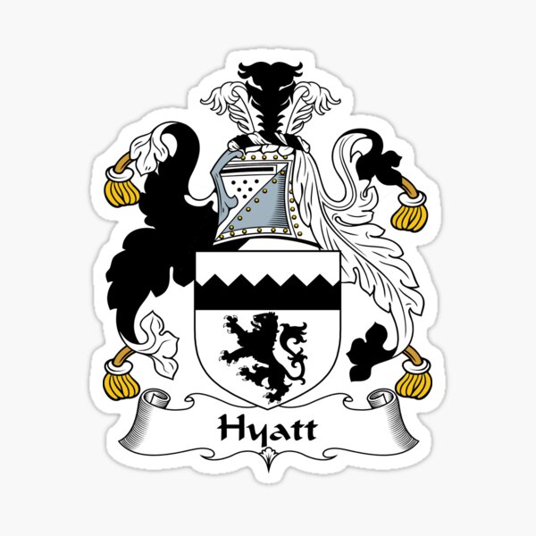 "Hyatt" Sticker for Sale by HaroldHeraldry | Redbubble