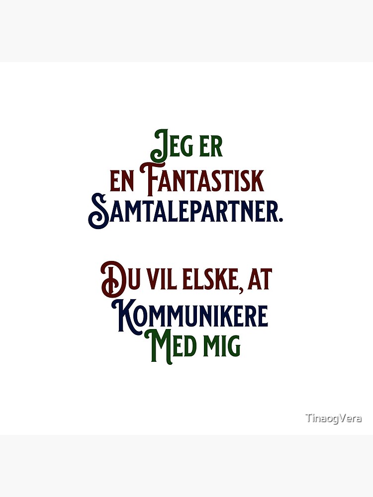 "Citat "Jeg er en fantastisk samtalepartner. Du vil elske at ...