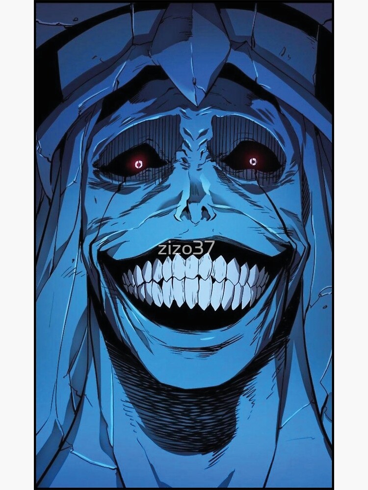 "Solo Leveling Statue Of God Smile" Poster for Sale by zizo37 | Redbubble