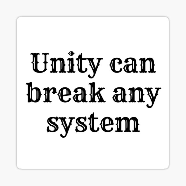 "Unity" Sticker for Sale by KamoMokotedi | Redbubble