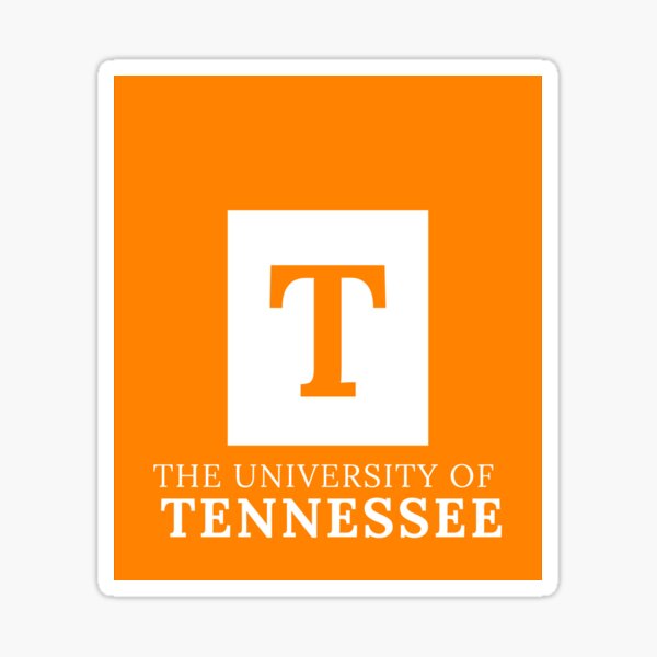 "University Of Tenessee " Sticker by Finalstore | Redbubble