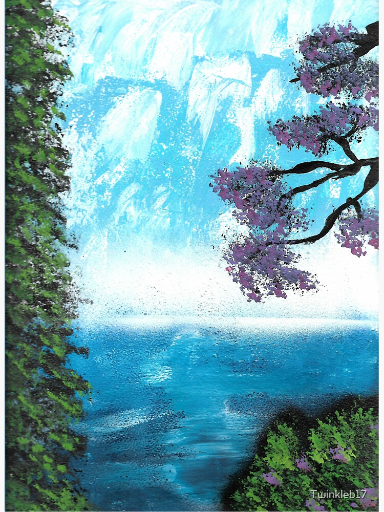 "Waterfall nature spray paint art" Sticker for Sale by Twinkleb17 ...
