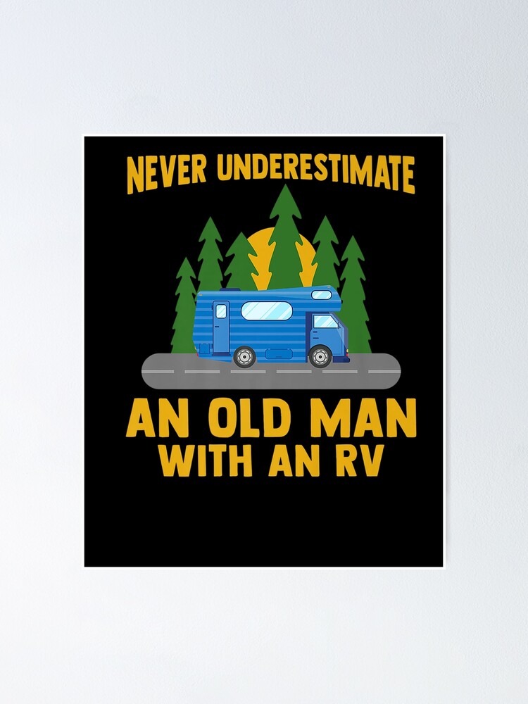 "Camper Van Rv Camping Motorhome Caravan" Poster for Sale by ezra79 ...