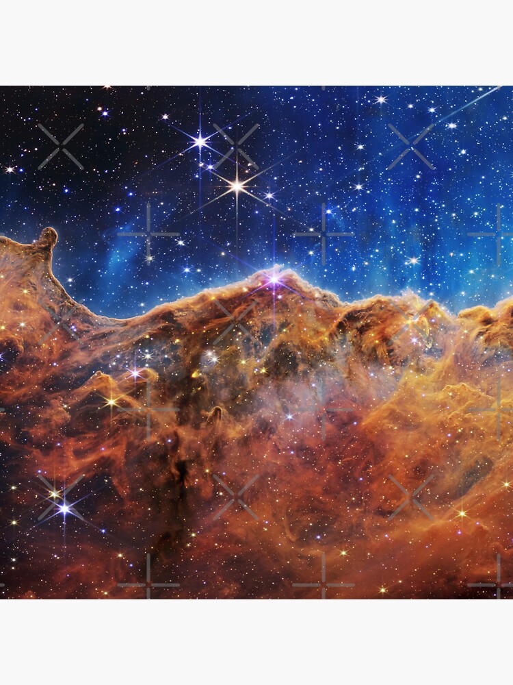 Pegatina «Acantilados Cósmicos, Nebulosa Carina, NGC 3324 (James Webb ...