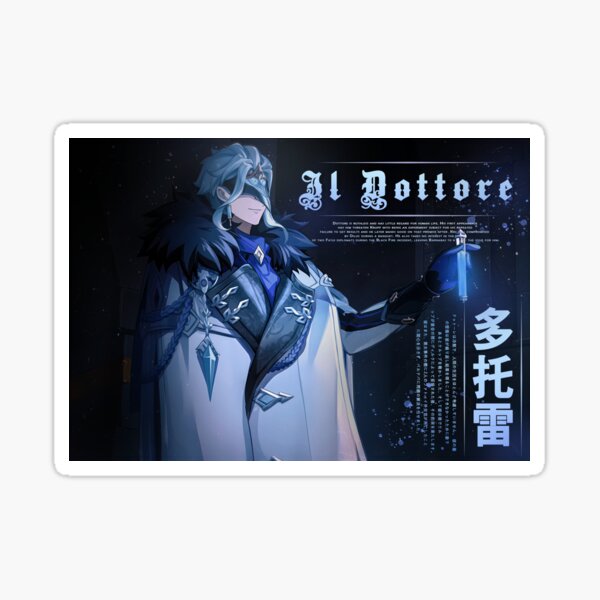 "Genshin Impact Dottore" Sticker for Sale by Omagatoki | Redbubble