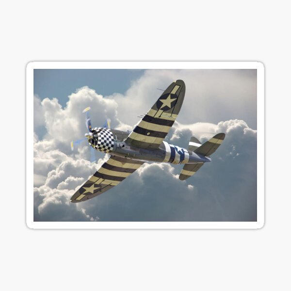 "P-47" Sticker by Sibo Miller | Redbubble