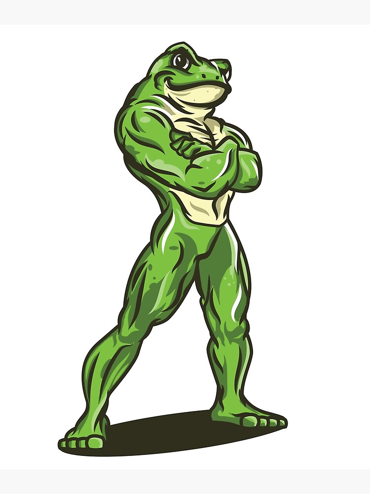 "Muscle Frog is Getting those Gains" Poster for Sale by FILEX ⭐⭐⭐⭐⭐(826 ...