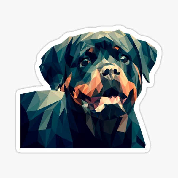 "Dog Puppy Design With Polygon Style" Sticker for Sale by TheMatiStore ...