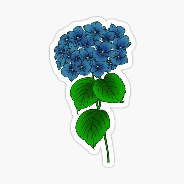 "Hydrangea Flowers" Sticker for Sale by CorporateDaisy | Redbubble