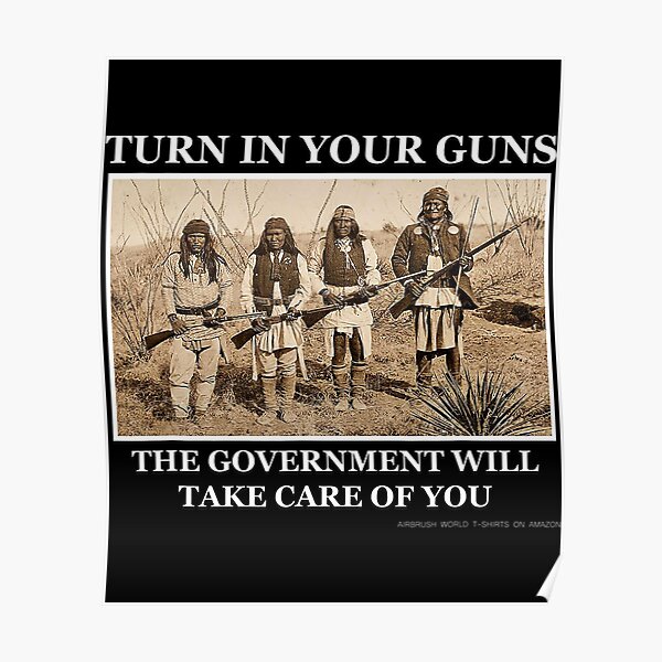 "Turn In Your Guns 2nd Amendment Homeland Security" Poster for Sale by ...