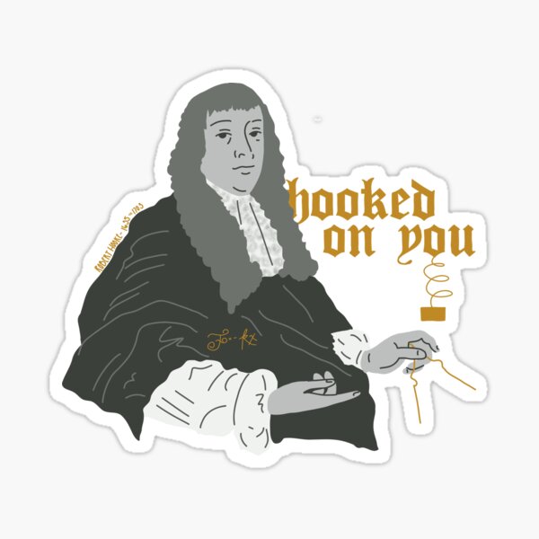 "Robert Hooke" Sticker for Sale by laavrisart | Redbubble