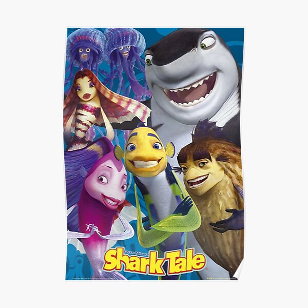 "Shark Tale Animation" Poster for Sale by eleanorortis | Redbubble