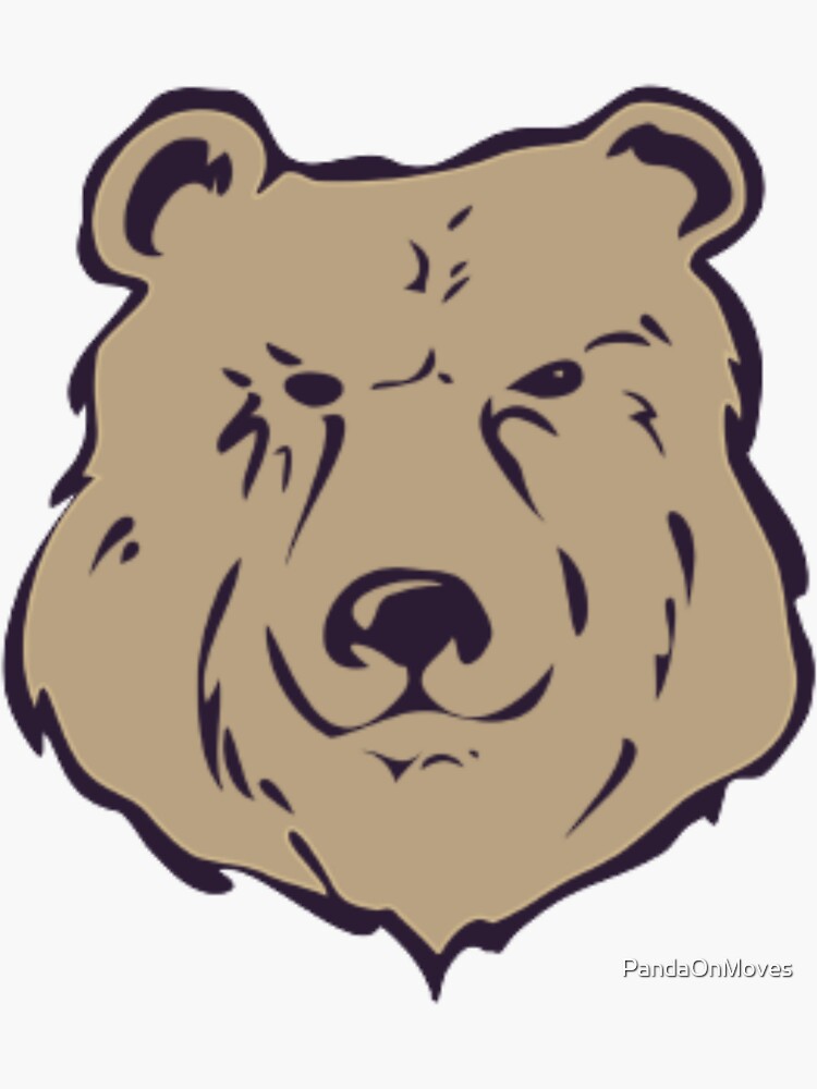 "Big Bad Bear" Sticker for Sale by PandaOnMoves | Redbubble