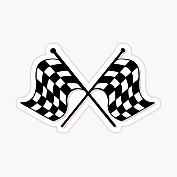 "Racing Flags, race, flags, checkered flag" Sticker for Sale by ...