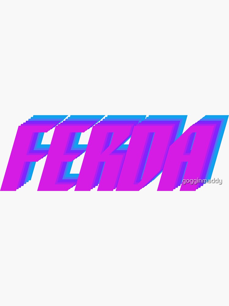 "Ferda sticker " Sticker for Sale by gogginmaddy | Redbubble