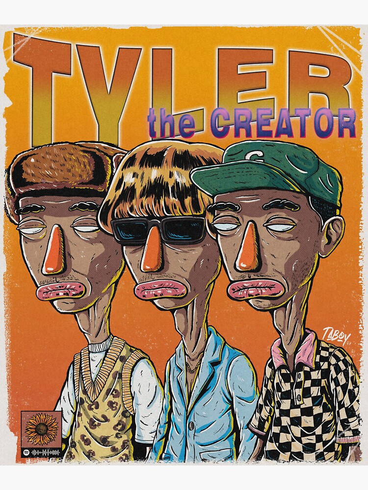 Pegatina «Tyler el creador Tyler el creador Tyler el creador Tyler el ...