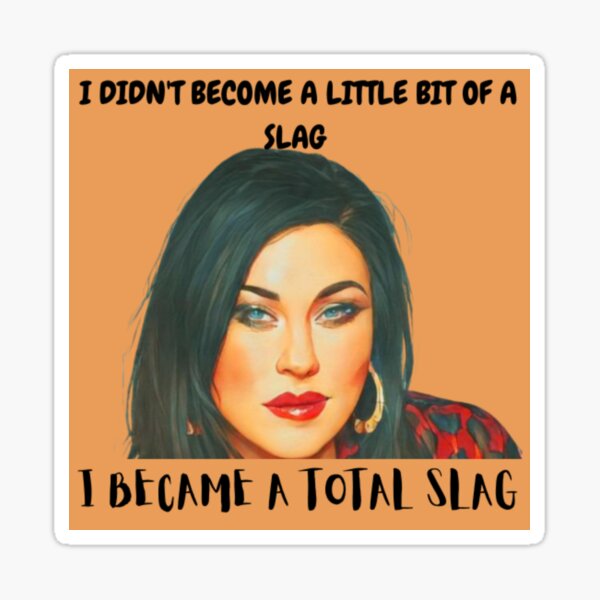 "kat slater / total slag" Sticker for Sale by allinone2001dev | Redbubble
