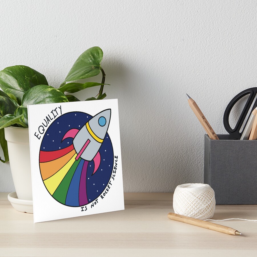 "Pan and Pride Flags Rocket - Blue Sky - Text" Art Board Print for Sale ...