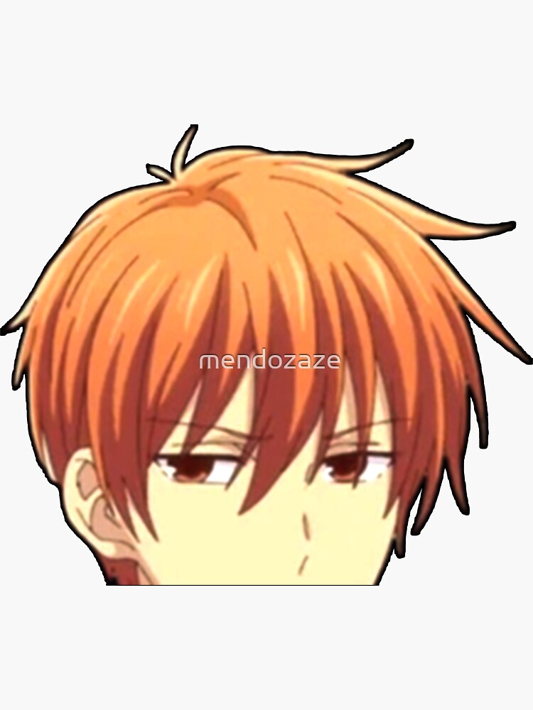 "Kyo Sohma Anime Peeker #4" Sticker for Sale by mendozaze | Redbubble