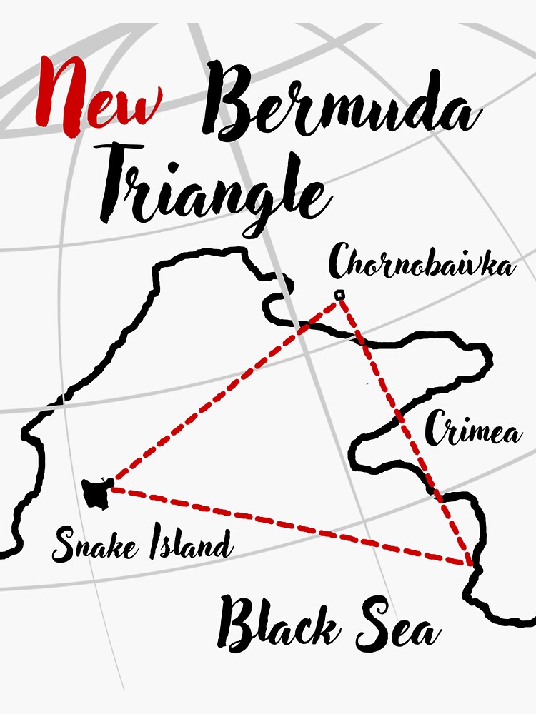 "New Bermuda Triangle" Sticker for Sale by Mymoodis | Redbubble