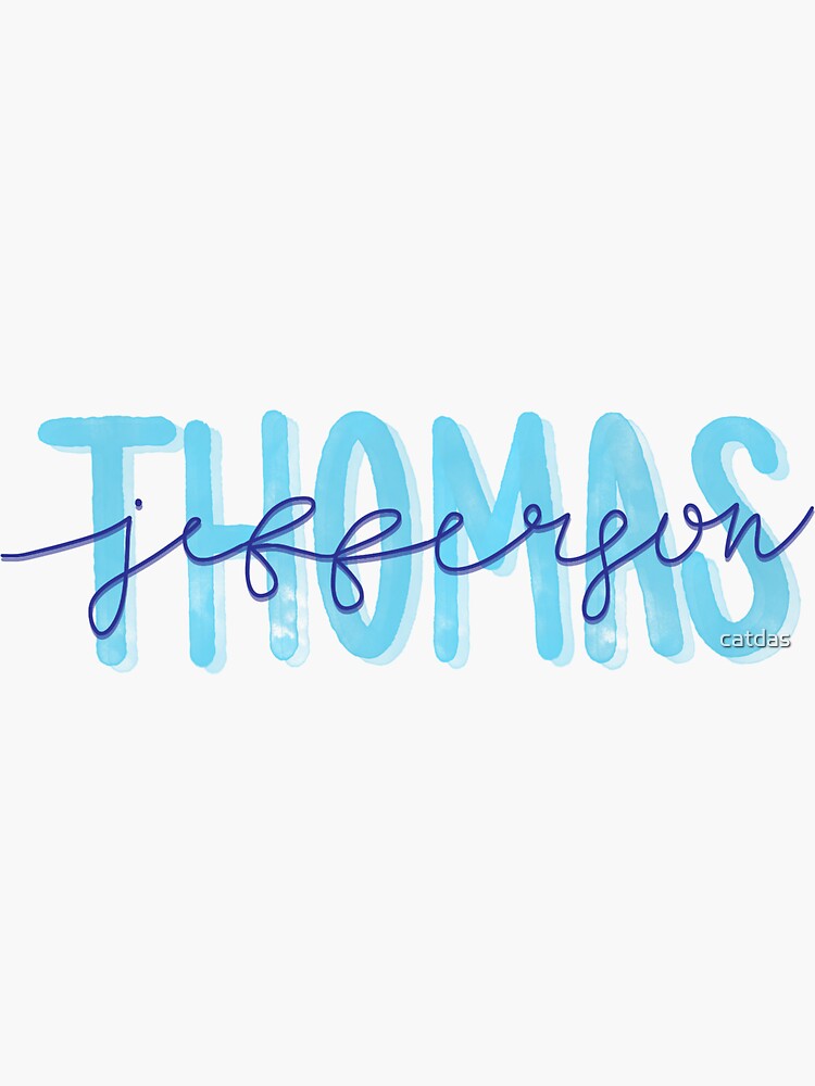 "Watercolor Thomas Jefferson University Logo" Sticker for Sale by ...