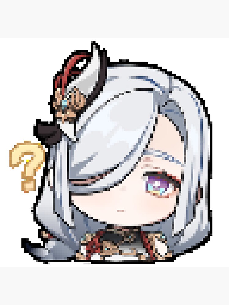 "Genshin Impact - Shenhe Confused Emote" Sticker for Sale by M S ...