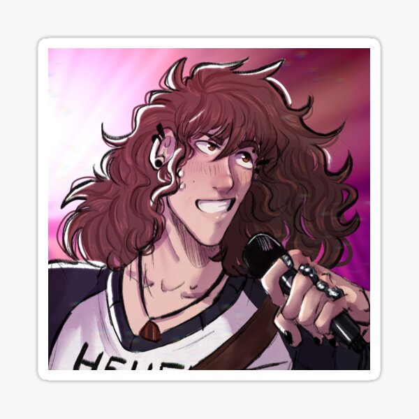 "Rocking Eddie" Sticker for Sale by TheWhaleLord | Redbubble