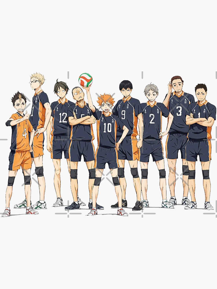 "Karasuno Team" Sticker for Sale by AngusCartwright | Redbubble