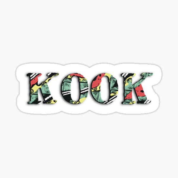 "Kook Surfing Sticker" Sticker for Sale by SolPandas | Redbubble