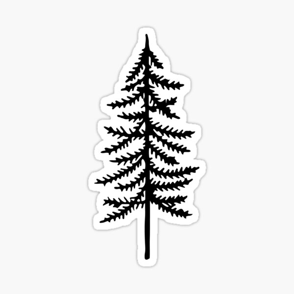 "simple pine " Sticker for Sale by ShineWithDesign | Redbubble