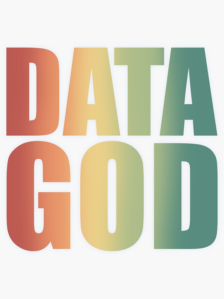 "Rainbow Data God" Sticker for Sale by allymilne923 | Redbubble
