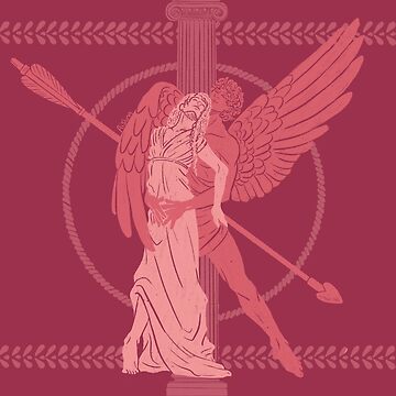 "Cupid and Psyche Greek Mythology Print" Sticker for Sale by Arbornaut ...