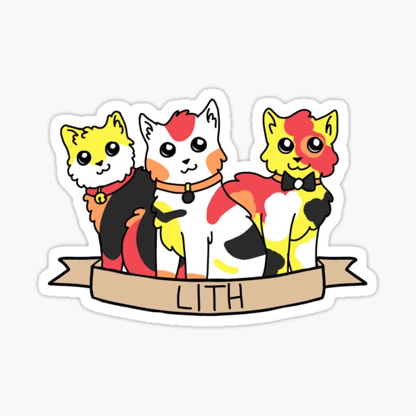 "Lith Cats" Sticker for Sale by WeirdQueer | Redbubble