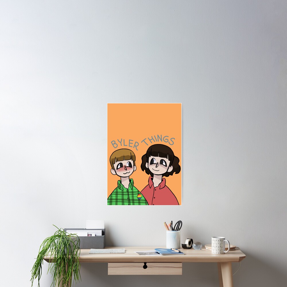"Byler Will And Mike Stranger Things Ship Design " Poster for Sale by ...