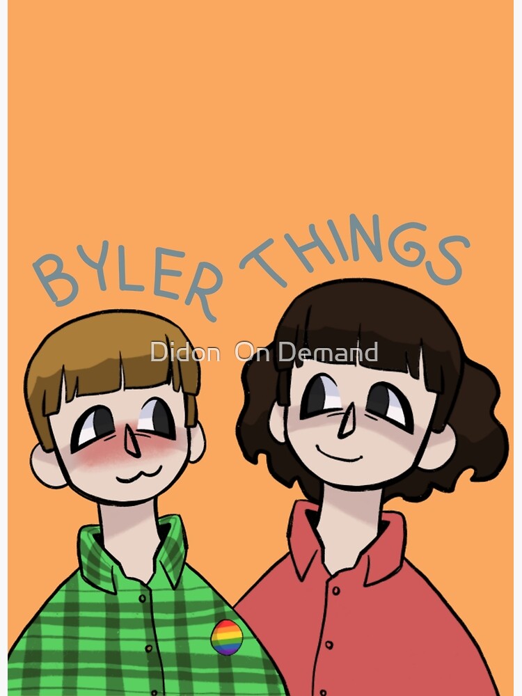 "Byler Will And Mike Stranger Things Ship Design " Poster for Sale by ...