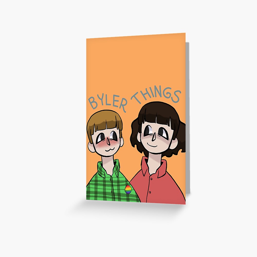 "Byler Will And Mike Stranger Things Ship Design " Greeting Card by ...