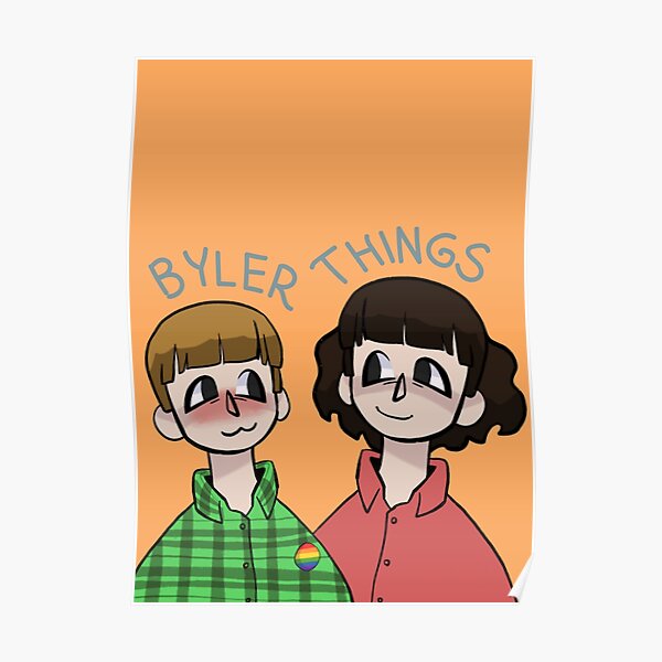 "Byler Will And Mike Stranger Things Ship Design " Poster for Sale by ...