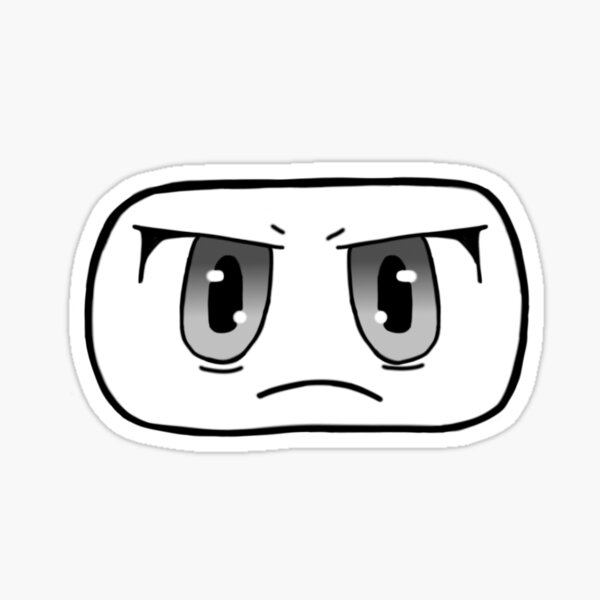 "Angry Block Head" Sticker for Sale by MDHatch | Redbubble