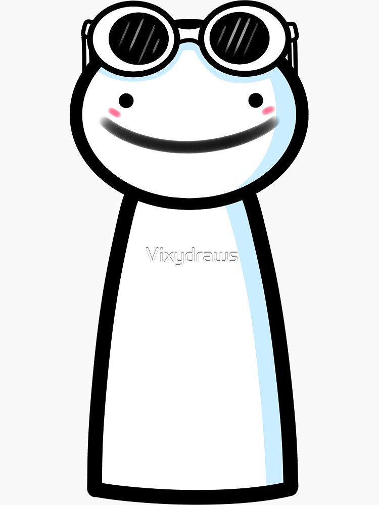 "Dream blob with gnf glasses " Sticker for Sale by Vixydraws | Redbubble