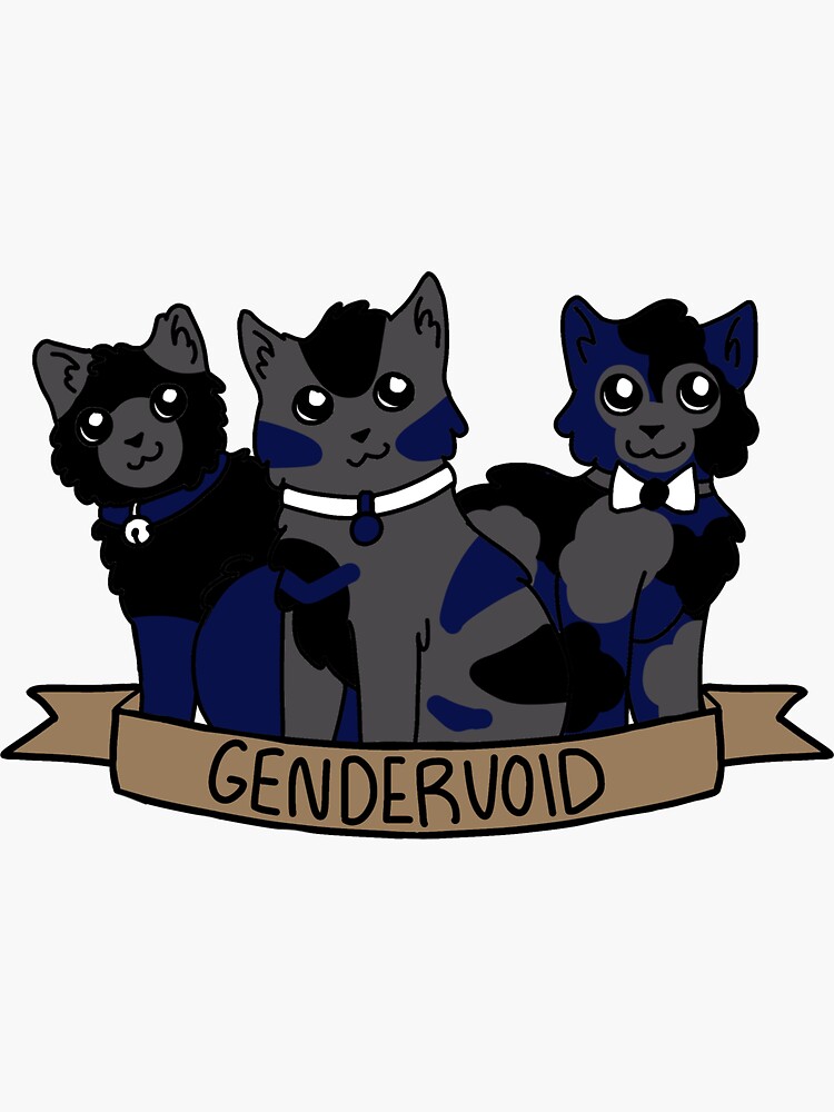 "Gendervoid Cats" Sticker for Sale by WeirdQueer | Redbubble