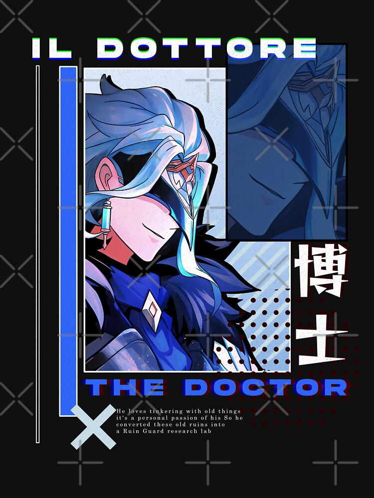 "Genshin Impact Dottore" Essential T-Shirt for Sale by Omagatoki ...