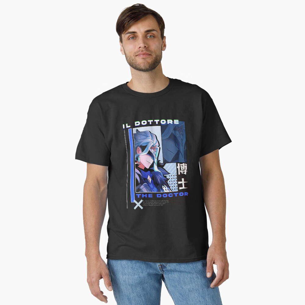 "Genshin Impact Dottore" Essential T-Shirt for Sale by Omagatoki ...