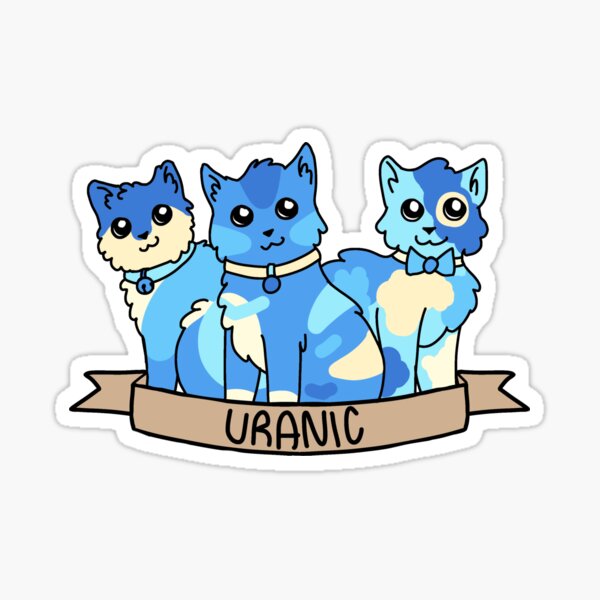 "Uranic Cats" Sticker for Sale by WeirdQueer | Redbubble